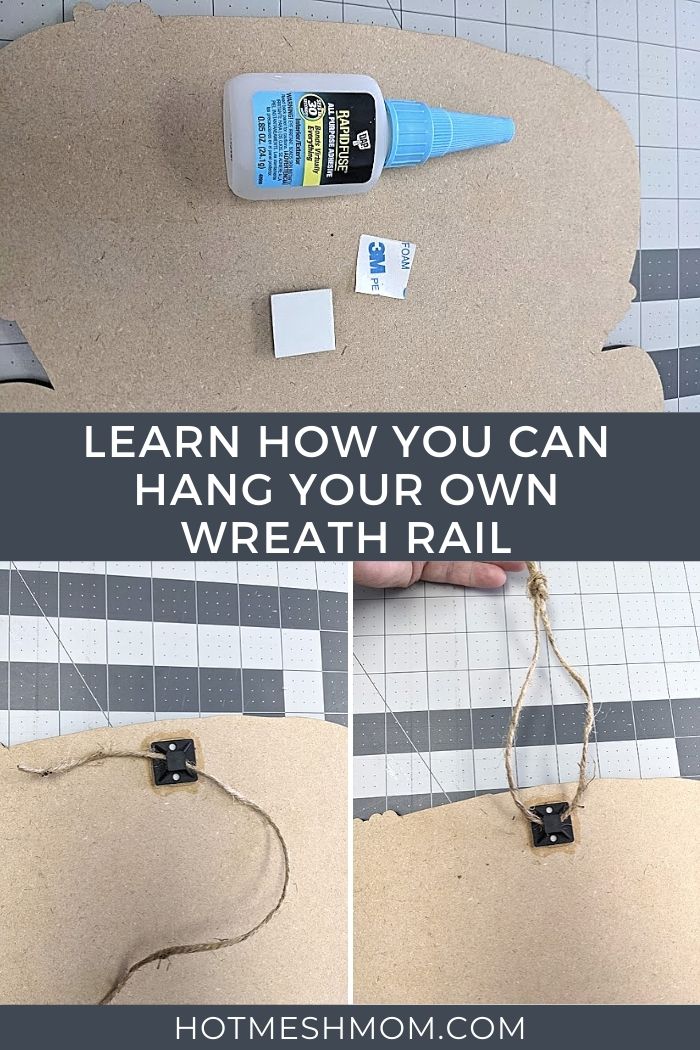 How to Hang a Wreath Rail - Hot Mesh Mom